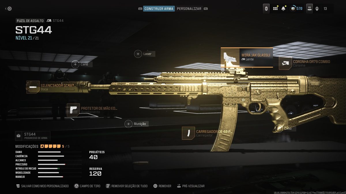 Melhor loadout da STG44 para CoD: MW3 e Warzone