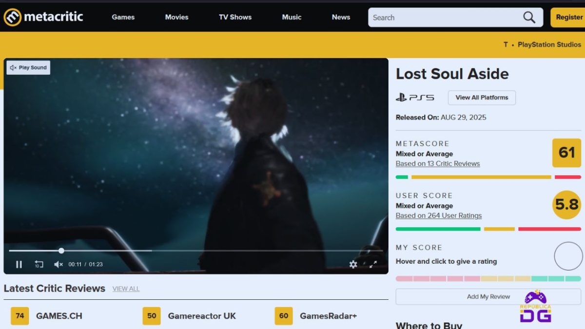 Lost Soul Aside finalmente ganhou uma nota no Metacritic