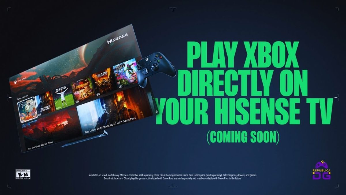 Microsoft anuncia app do Xbox Game Pass para TVs Hisense