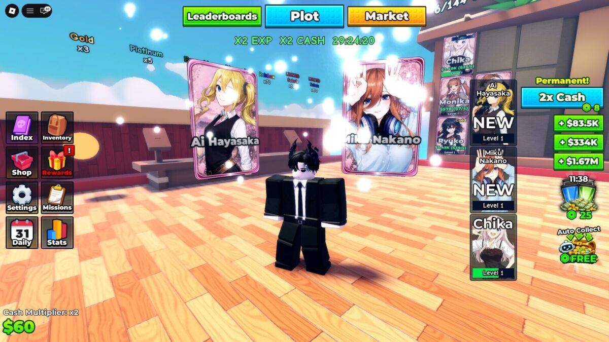 Roblox - Códigos do Anime Idol Card Collection (junho 2026)